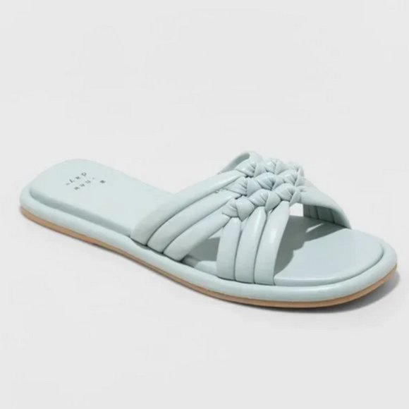 a new day | Shoes | Womens Dulce Padded Knot Slide Sandals Light Blue A ...